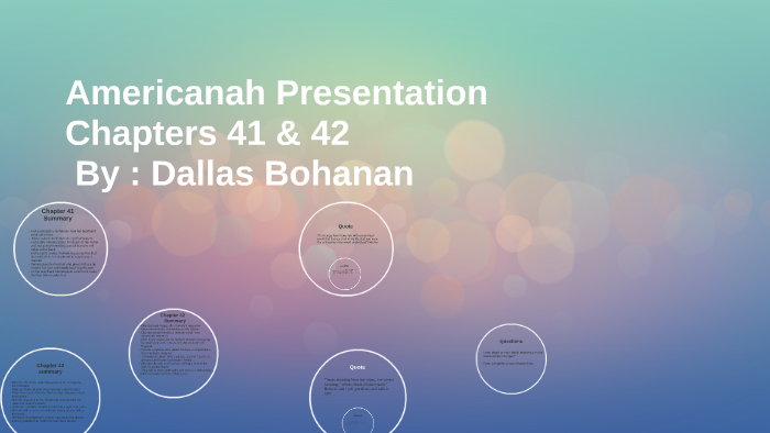 Americanah Chapter Summaries – Americanah Résumé De Chapitre – XXASM