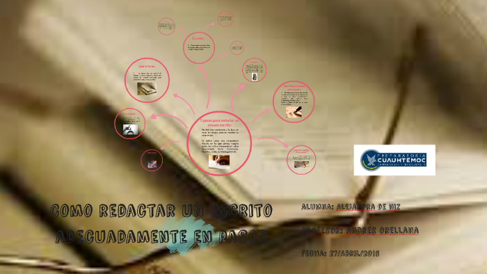 Como redactar un escrito adecuadamente en pasos by Alejandra De Niz