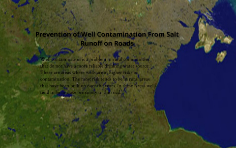 Prevention of well contamination from salt runoff on roads by John ...