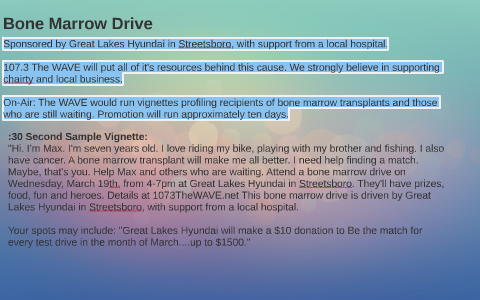 Bone Marrow Drive by R M on Prezi