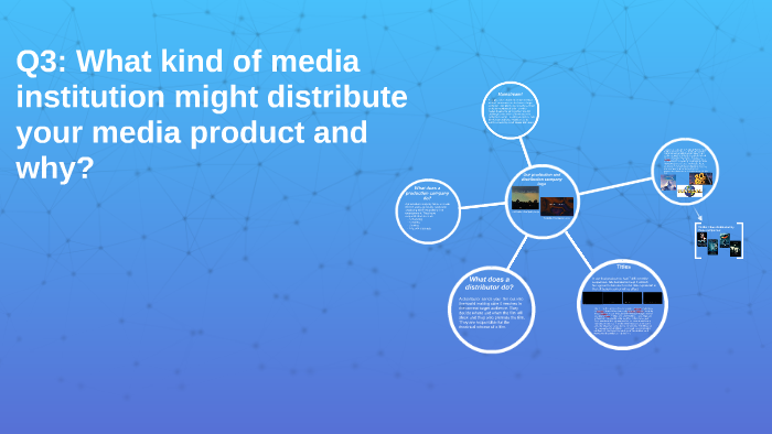 What kind of media institution might distribute your media p by Mariam ...