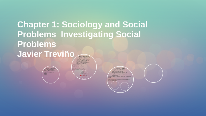 Chapter 1: Sociology and Social Problems Investigating Soci by Jonathan ...
