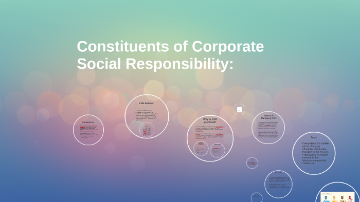 Constituents of Corporate Social Responsibility: by Ben Lewy on Prezi