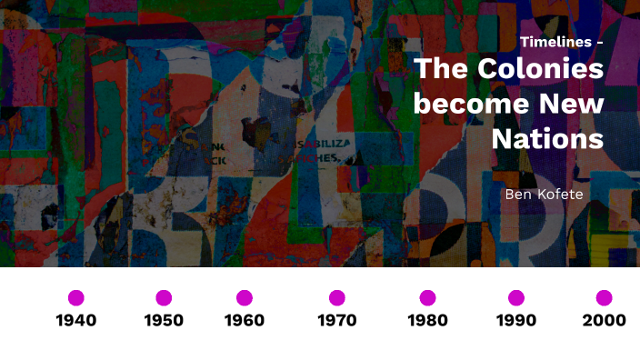 The Colonies Become New Nations Timeline by Benjamin Kofete on Prezi