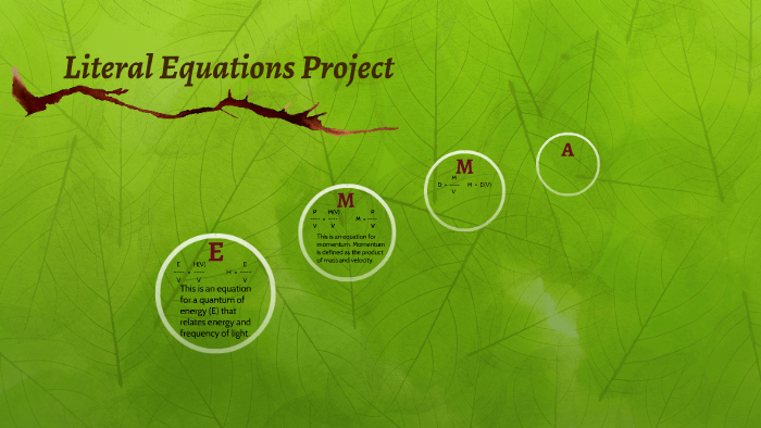 Literal Equations Project by Emma McGaha on Prezi