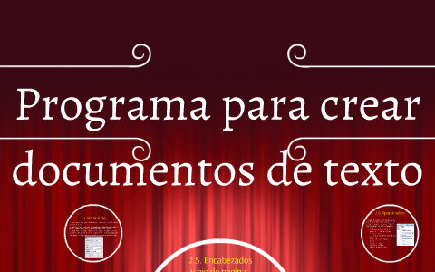 Programa para crear documentos de texto by Diego martinez on Prezi
