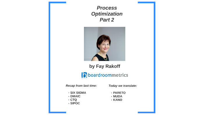 Process Optimization Part 2 by Fay Rakoff on Prezi