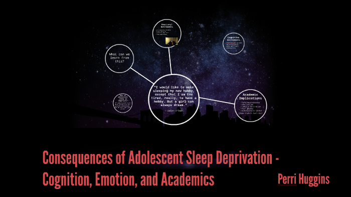 Consequences of Adolescent Sleep Deprivation - Cognition, Em by Perri ...