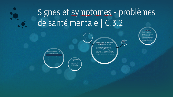 Signes et symptomes - problèmes de santé mentale by Ainsley Baker on Prezi