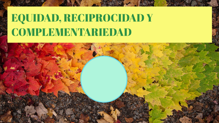 EQUIDAD, RECIPROCIDAD Y COMPLEMENTARIEDAD by María Leonarda Machicado ...