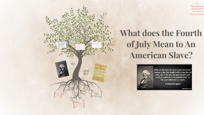 What does the 4th of July Mean to An American Slave by Tia Williams on ...