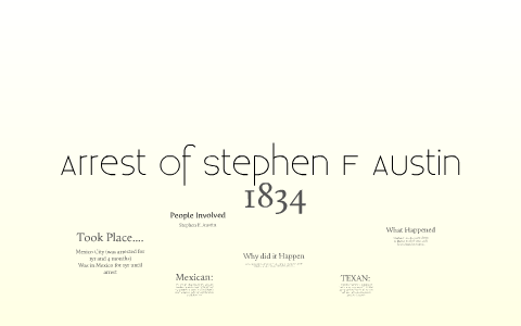 Arrest of Stephen F. Austin by Rebecca East