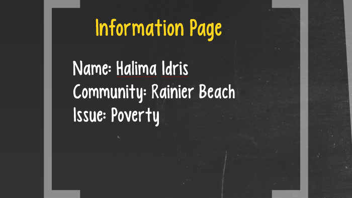 Halima Idris- Project Assignment 3 by Halima Idris on Prezi