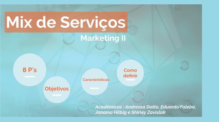 Marketing II- Mix de Serviços by Andressa Caroline Dotto on Prezi