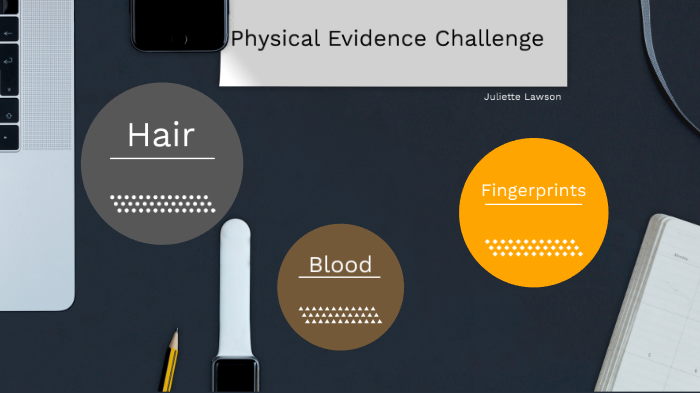 Physical Evidence Challenge by Juliette Lawson on Prezi