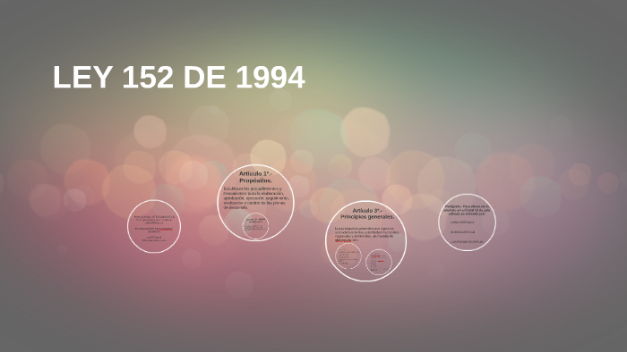 LEY 152 DE 1994 by Valera Villa on Prezi
