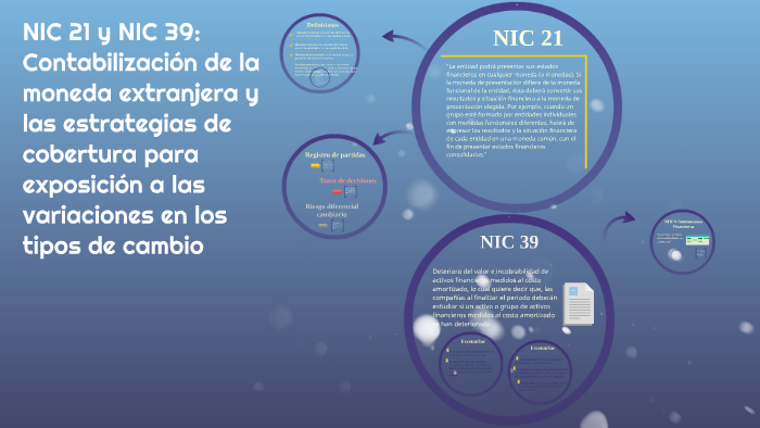 NIC 21 y NIC 39: Contabilización de la moneda extranjera y l by Valeria ...