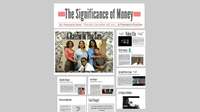 The Significance of money by on Prezi