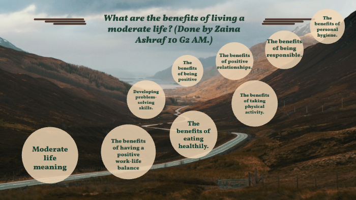What are the benefits of living a moderate life? by Zaina Shaqra on Prezi