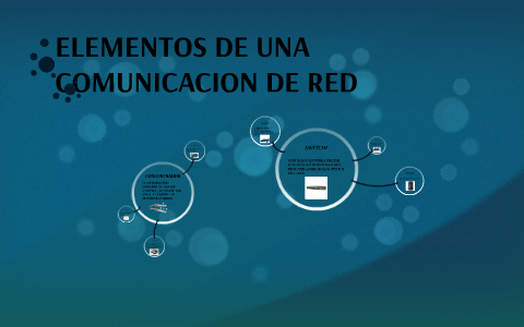 ELEMENTOS DE UNA COMUNICACION DE RED by EUNISE GOEZ on Prezi