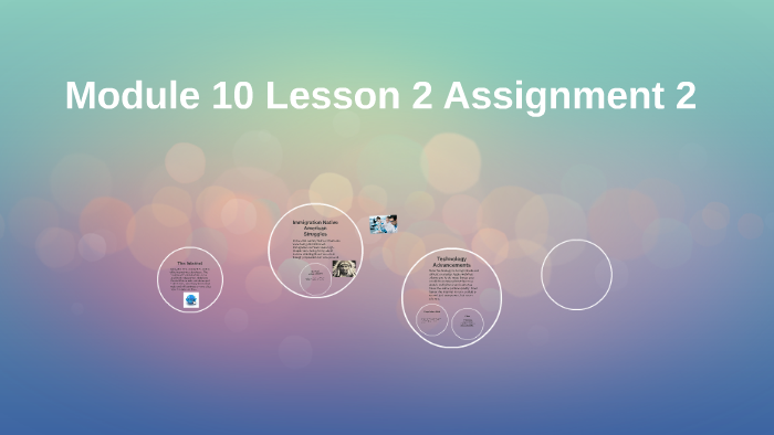 Module 10 Lesson 2 Assignmeny by tanijah carrington on Prezi