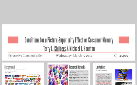 Conditions for a Picture-Superiority Effect on Consumer Memo by jessica ...