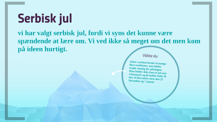 Serbisk jul by Brian Som Kører Scooter on Prezi
