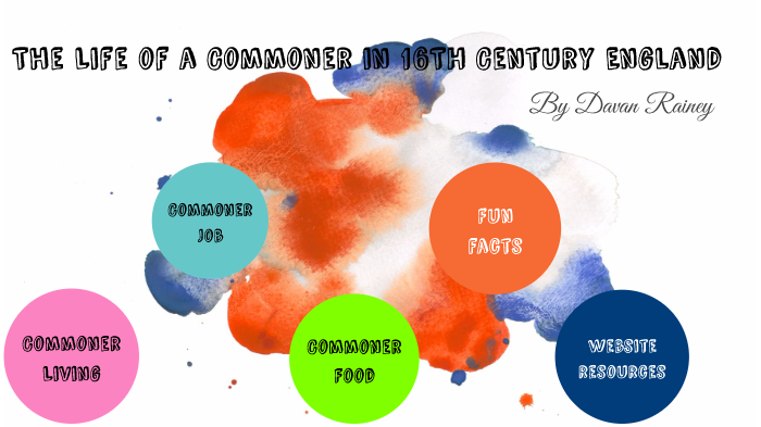 The Life of a commoner in 16th century england by djavanrainey@hotmail ...