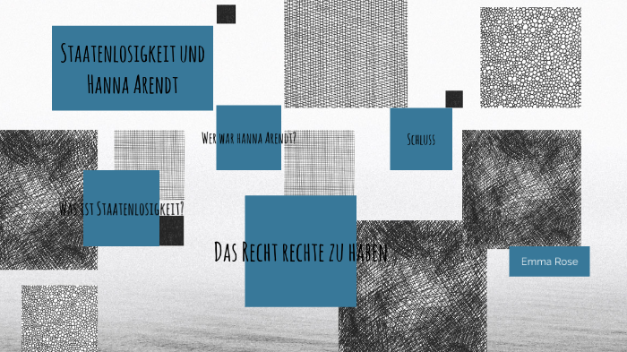 Hannah Arendt und Staatenlosigkeit by Emma Rose Trautmann-Galloway on Prezi