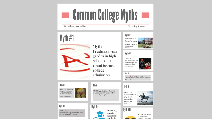 Common College Myths by on Prezi
