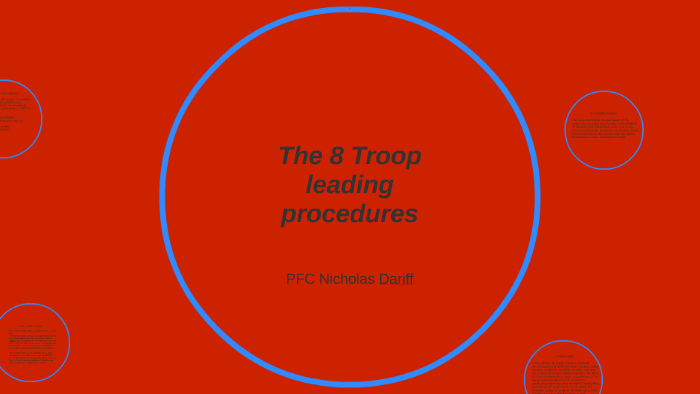 The 8 Troop leading procedures by roberto telleria on Prezi