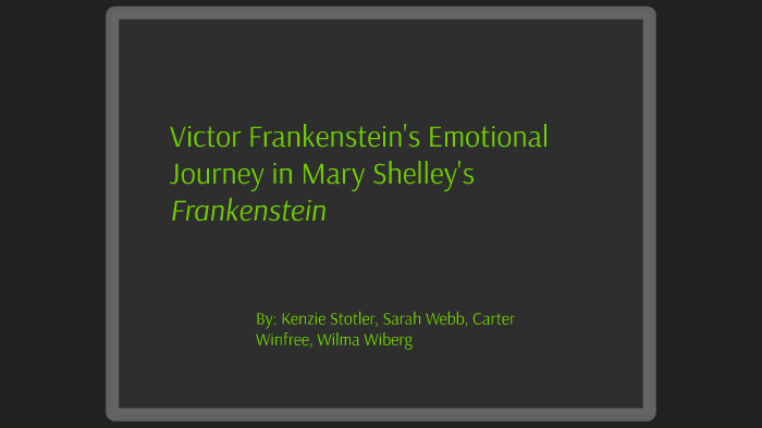 Frankenstein's Emotional Journey by Carter Winfree