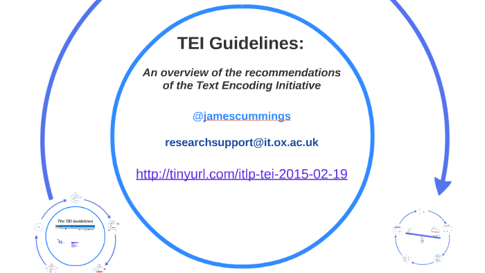TEI Guidelines: An overview of the recommendations of the Text Encoding ...