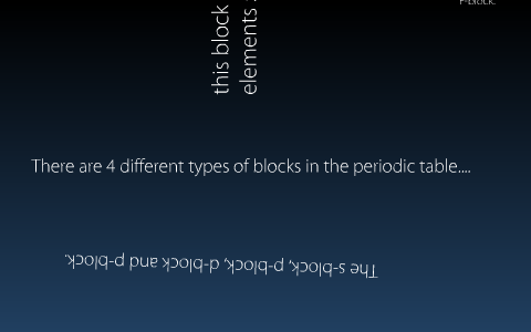 The different blocks of the periodic table by David Dessent on Prezi