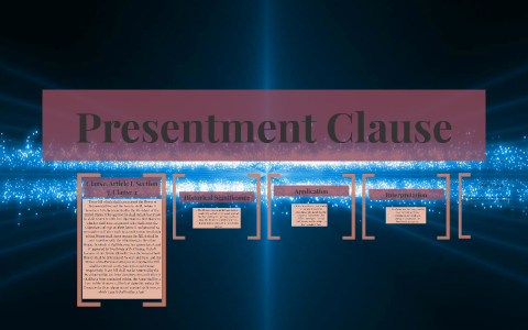 Presentment Clause by matt line
