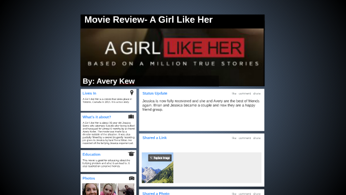 Movie Review: A Girl Like Her by bbyxavery :D on Prezi
