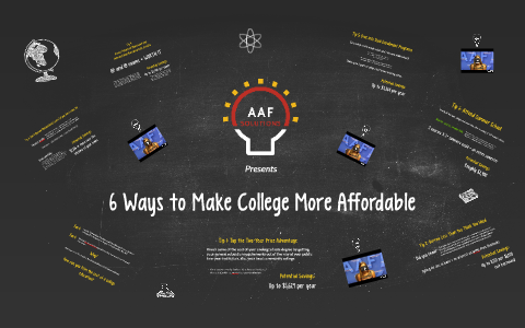 6 Ways to Make College More Affordable by American Action Forum on Prezi