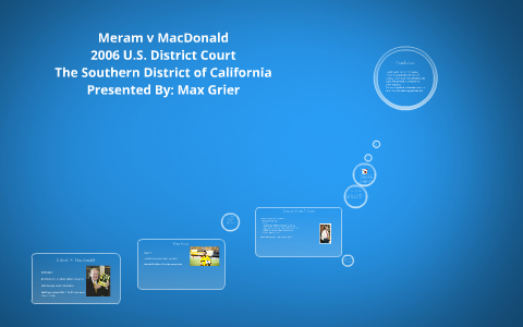 Meram v MacDonald by Max Grier on Prezi