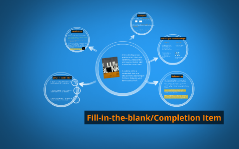 Fill-in-the-blank/Completion Item by tingting du on Prezi