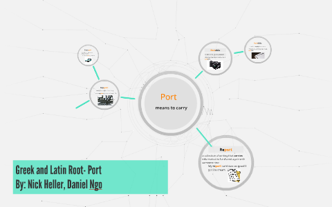 greek and Latin root- Port by: Nick Heller, Daniel Ngo by Nick Heller ...