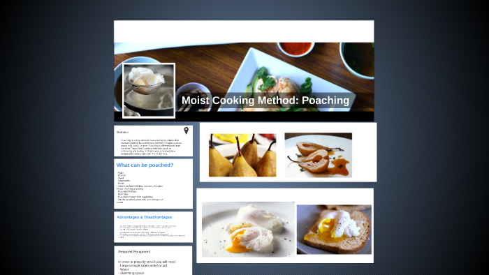 Moist Cooking Method: Poaching by Emily C on Prezi