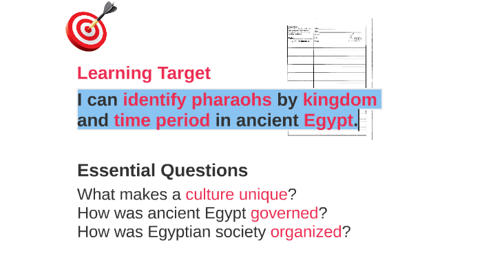 Chapter 8 Pharaohs of Egypt: Ancient World Studies by Sean Nowland on Prezi