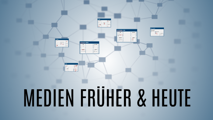 Medien Früher Vs Heute: Kommunikation Früher Und Heute ...