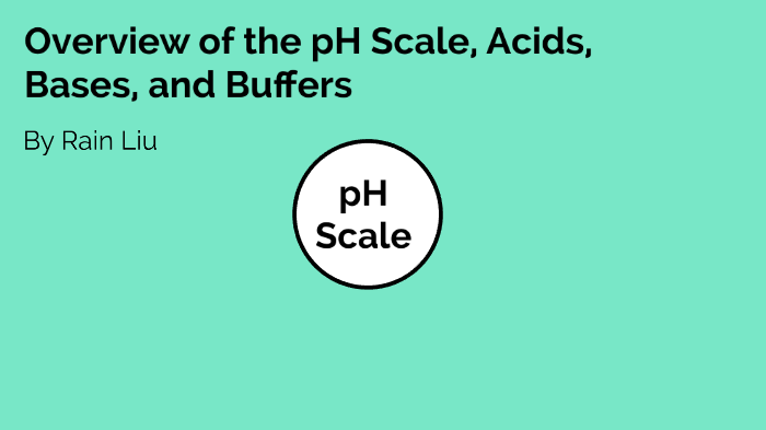Overview of the pH Scale, Acids, Bases, and Buffers by Rain Liu on Prezi