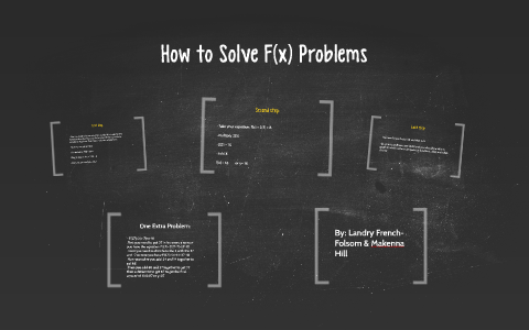 How to Solve F(x) Problems by Landry Folsom on Prezi