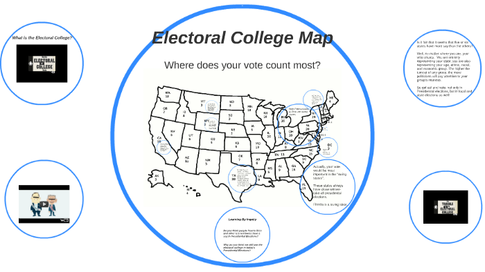 Electoral College Map. Where does your vote count the most? by Paul ...