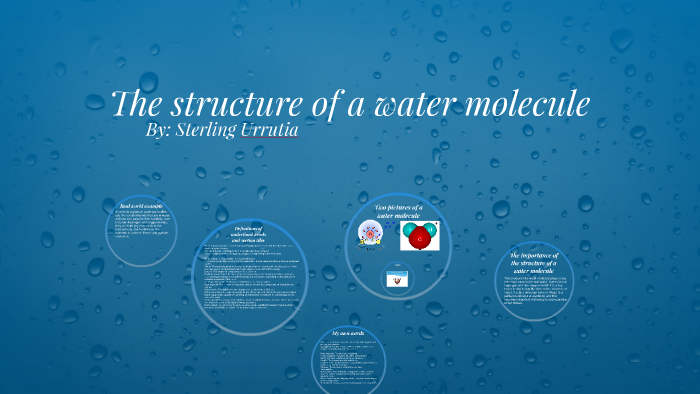 The structure of a water molecule by Sterling Urrutia on Prezi