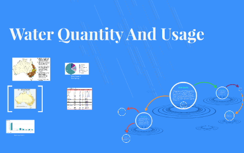 Water Quantity And Use by Emily Coad