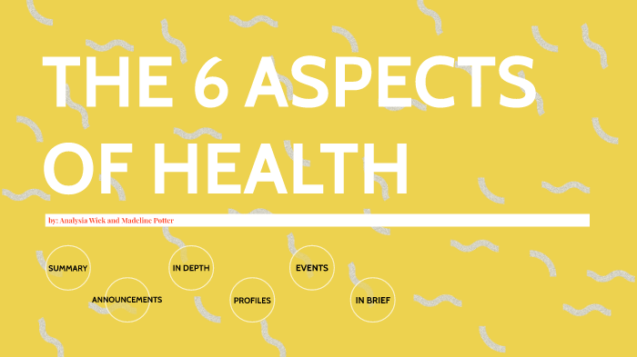 6 aspects of health by madeline potter on Prezi