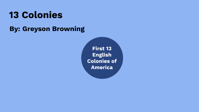 13 Colonies by Greyson Browning on Prezi